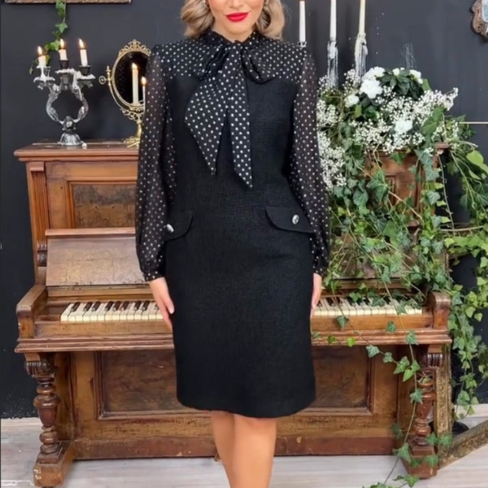 Robe avec Col à Nœud pour Femmes – colody.fr